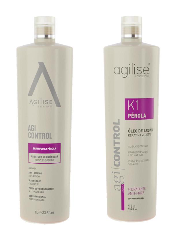 Kit Alisamento K1 Perola Agilise 1000 Ml - Alisamento de Cabelo ...