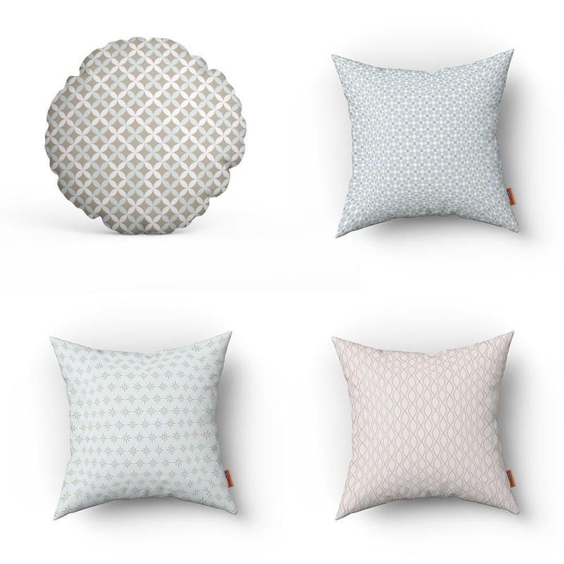 Kit Almofadas Decorativas Estampadas Com Redonda 40X40Cm 279 - Nave ...