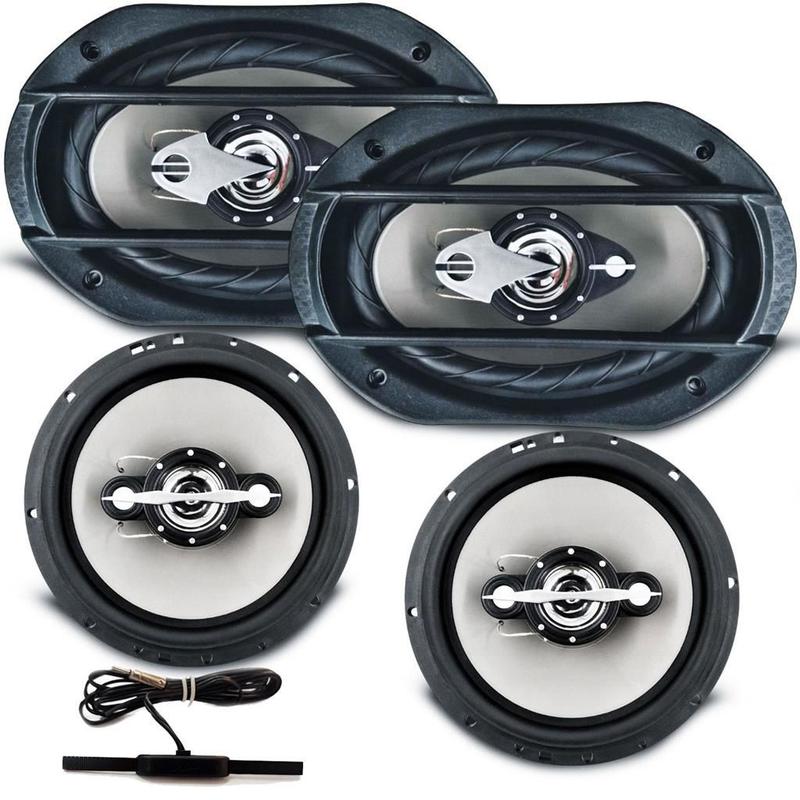 Kit Alto Auto Falante Orion 6x9 + 6 Pol 310w + Antena Am/fm - Le Son ...