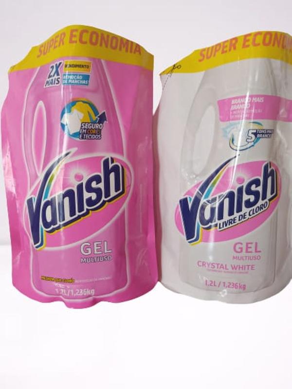 Kit Alvejante Vanish Gel Crystal White /Alvejante Vanish Gel Multiuso saché - venish - Tira ...