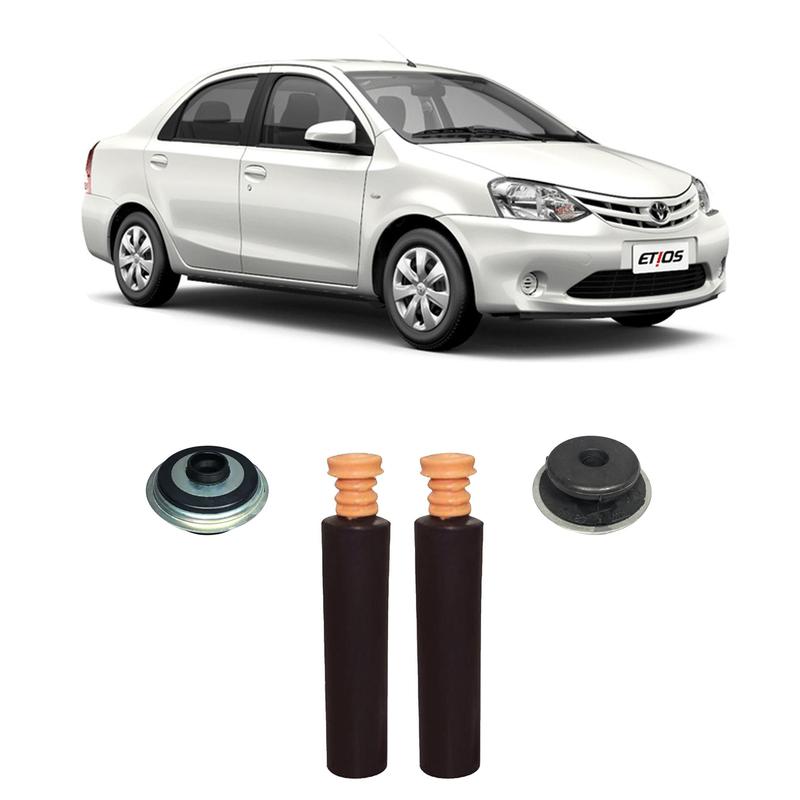 Kit Amortecedor Suspensão Traseira Etios Sedan 2018 2019 20 - Auto Flex ...