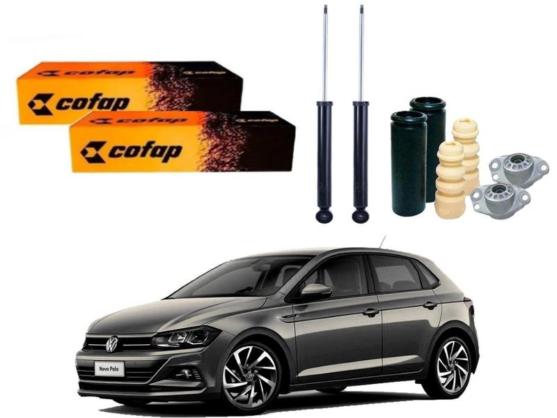 Kit amortecedor traseiro cofap volkswagen polo 1.0 tsi 2017 a 2023 ...