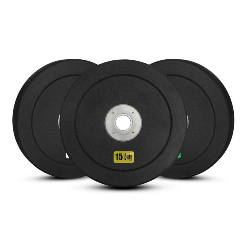 Kit Anilhas Olimpicas Bumper Borracha 50 Kg - 4 Unidades - Natural ...