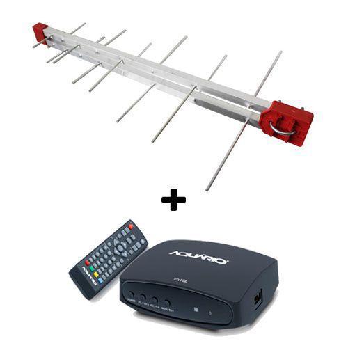 Kit Antena Digital 4K Log 16 Conversor DTV5000, 20mt Cabo Coaxial c ...