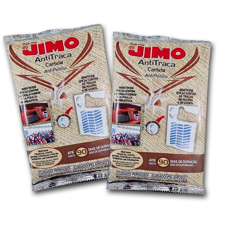 Kit Anti Traça Inseticida Em Cartela Jimo Com Suporte Cabide 2 Unidades ...