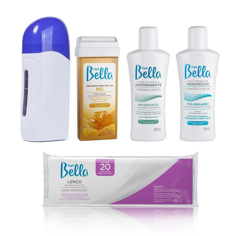 Kit Aparelho Depilador Elétrico P Depilação Cera Quente - Depilol - Kit ...