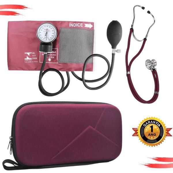 Kit Aparelho Pressao Esteto Rappaport Duplo Premium - Medidor de ...