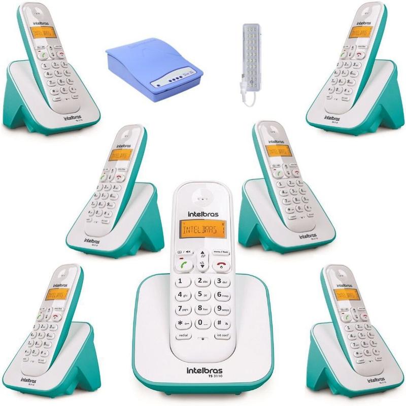 Kit Aparelho Telefone Bina 6 Ramal Entrada Chip Celular 3G - Intelbras ...