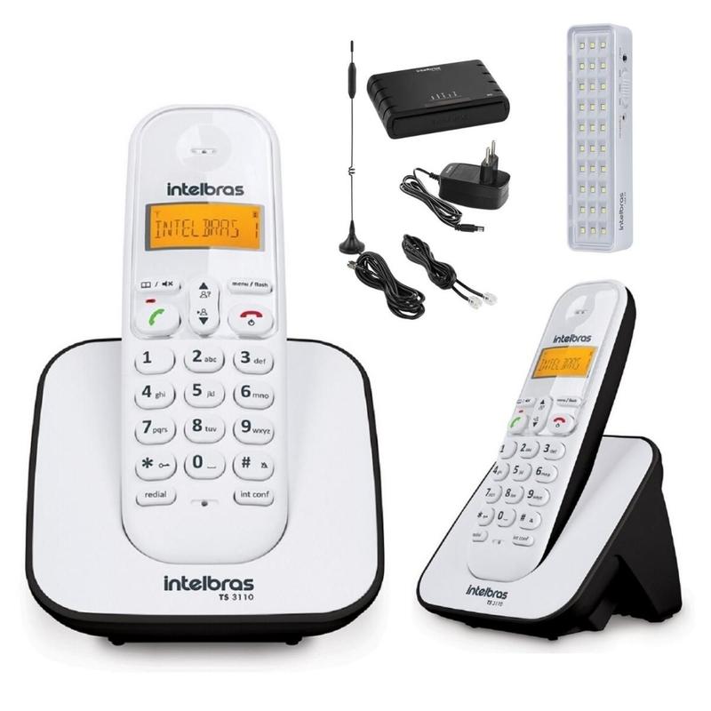 Kit Aparelho Telefone ID Bina Ramal Entrada Chip Celular 3G - Intelbras ...