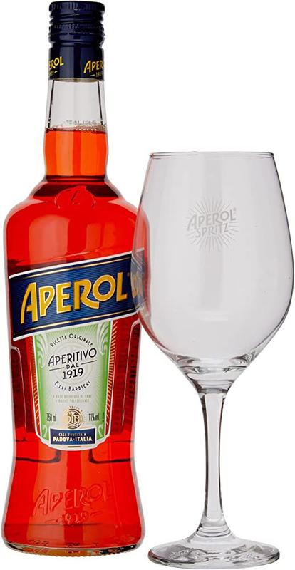 Kit Aperol Spritz 750ml + 1 Taça de Vidro Exclusiva - Mexedores de ...