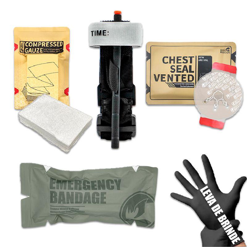Kit Aph Tático Rhino Torniquete + Bandagem + Gaze + Selo - Desmodus ...