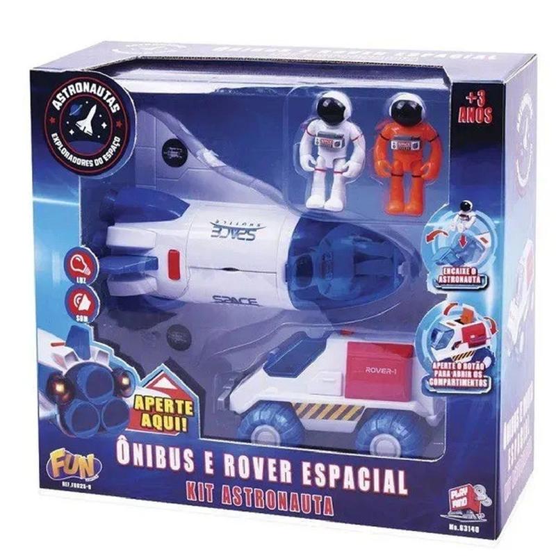 Kit Astronautas Onibus E Rover Espacial Luz E Som F0025 - Fun ...