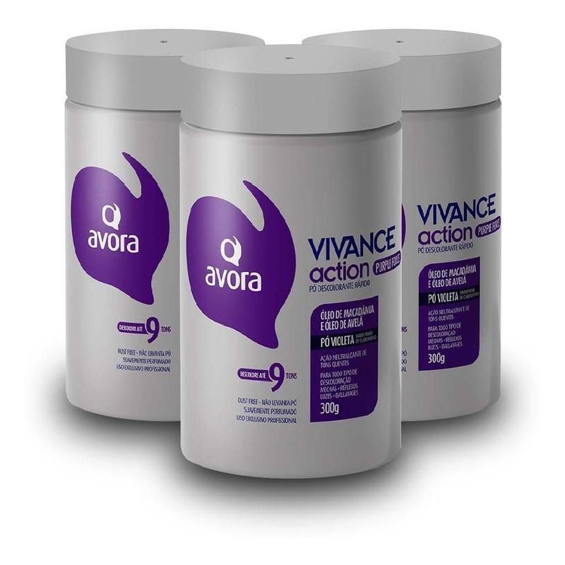 Kit Avora Pó Descolorante Purple 300g C/3 - Pó Descolorante - Magazine ...