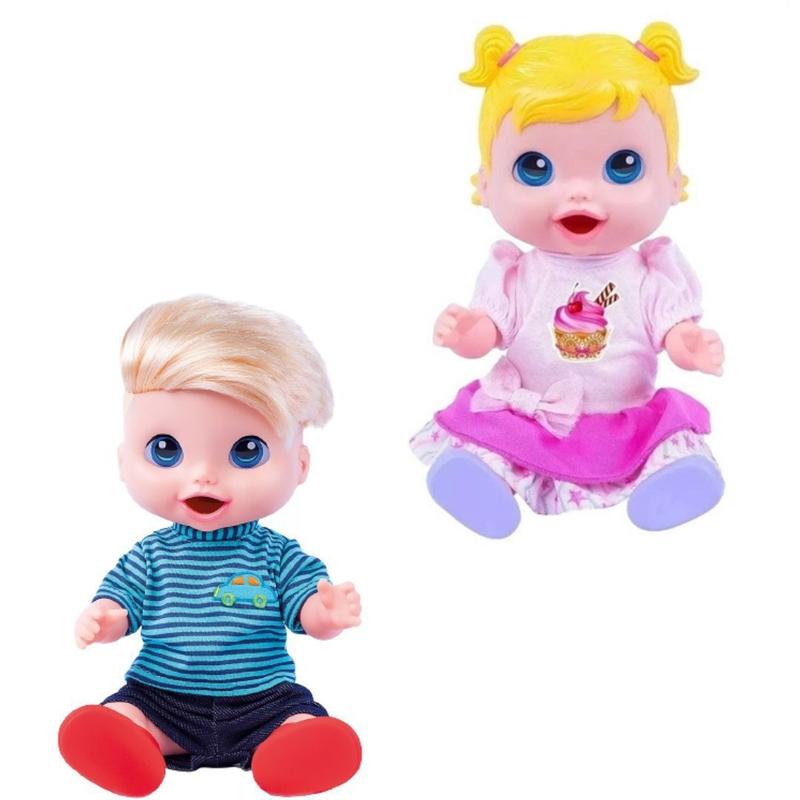 Kit Baby Collection Menino Menina Gêmeos Comidinha - Super Toys ...