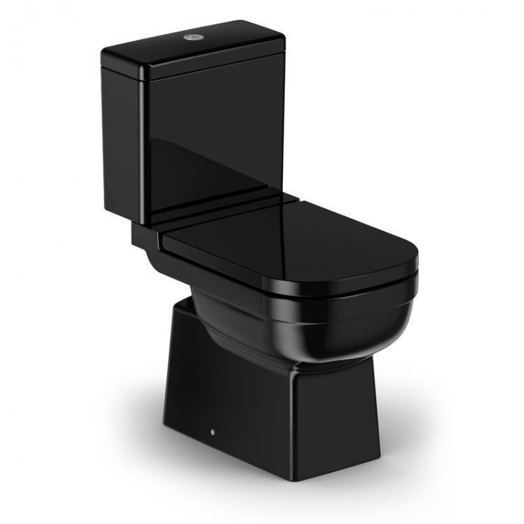 Kit Bacia + Caixa Acoplada E Acessórios Celite Elite Preto - Vaso ...