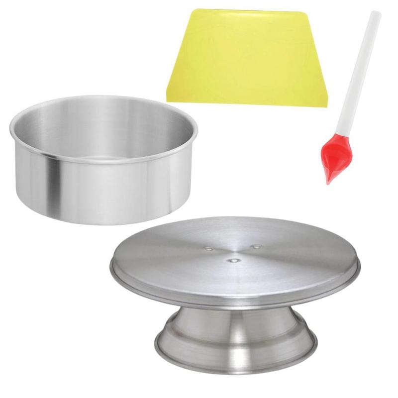 Kit Bailarina Giratória N30 Confeitar Bolos Forma Redonda Reta 25 cm ...
