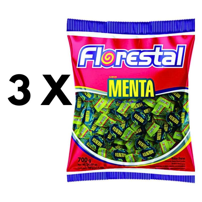 Kit Bala Menta Dura Florestal - 3 Pcts De 700g Cada - Balas - Magazine ...