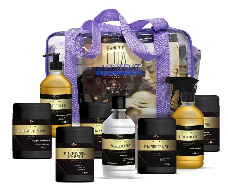 Kit Banho De Lua 18k Profisisonal 8 Itens Labotrat - Cuidados com o ...