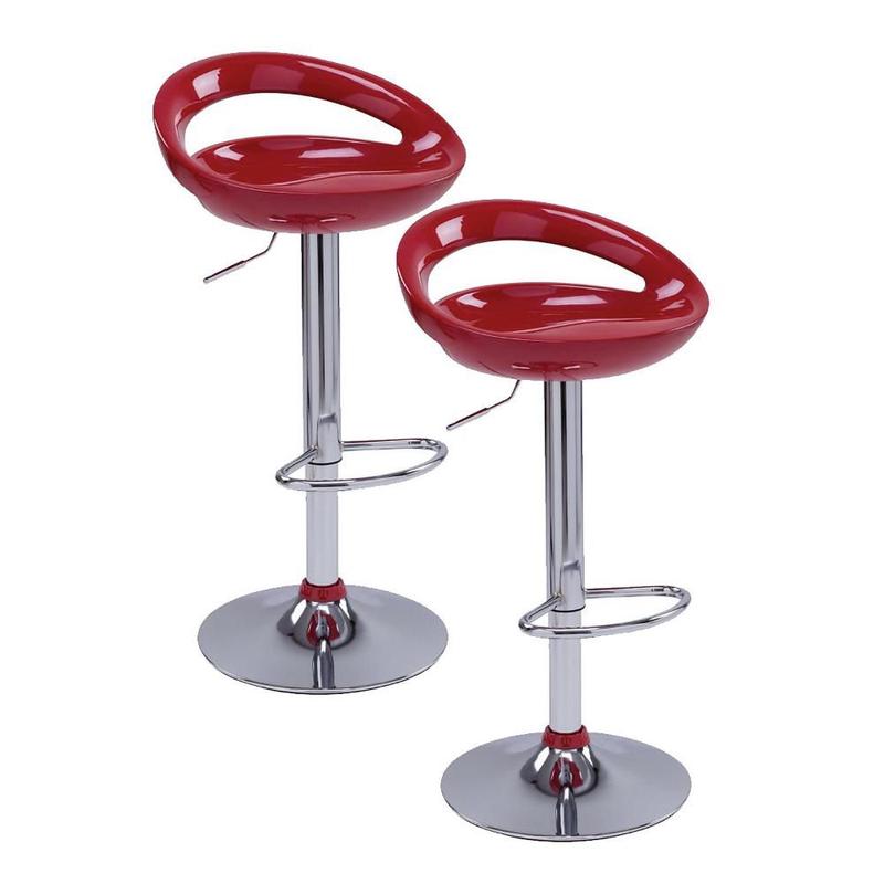 Kit Banqueta Bar Meia Lua Vermelho com 2 peças - Just Home Collection ...