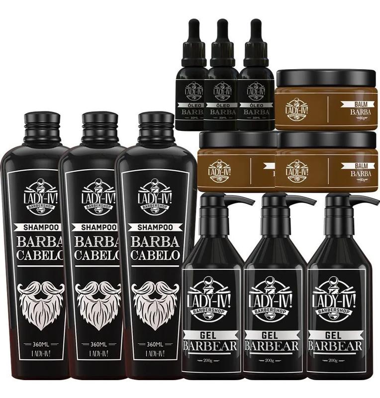 Kit Barbeiro Barba Profissional Para Barbear Atacado - Lady-Iv ...