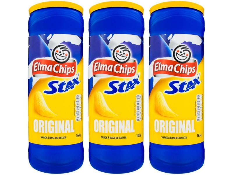 Kit Batata Stax Original Elma Chips Pote 163g - 3 Unidades - Ruffles ...