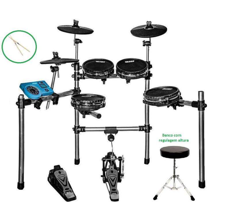 Kit Bateria Eletrônica X-pro C. Ibanez Mesh Head Ed44 - Bateria Eletrônica - Magazine Luiza