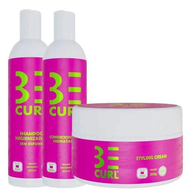 Kit Be Curl Hidratante Shampoo + Condicionador e Styling Cream - Kit de ...