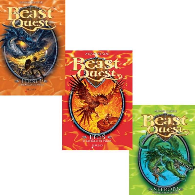 Kit Beast Quest: Epos o Pássaro, Sepron a Serpente e Ferno o Dragão ...