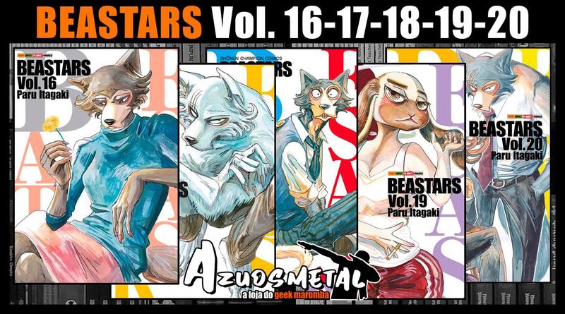 Kit Beastars - Vol. 16-20 Mangá: Panini - Figurinhas para Álbum - Magazine Luiza