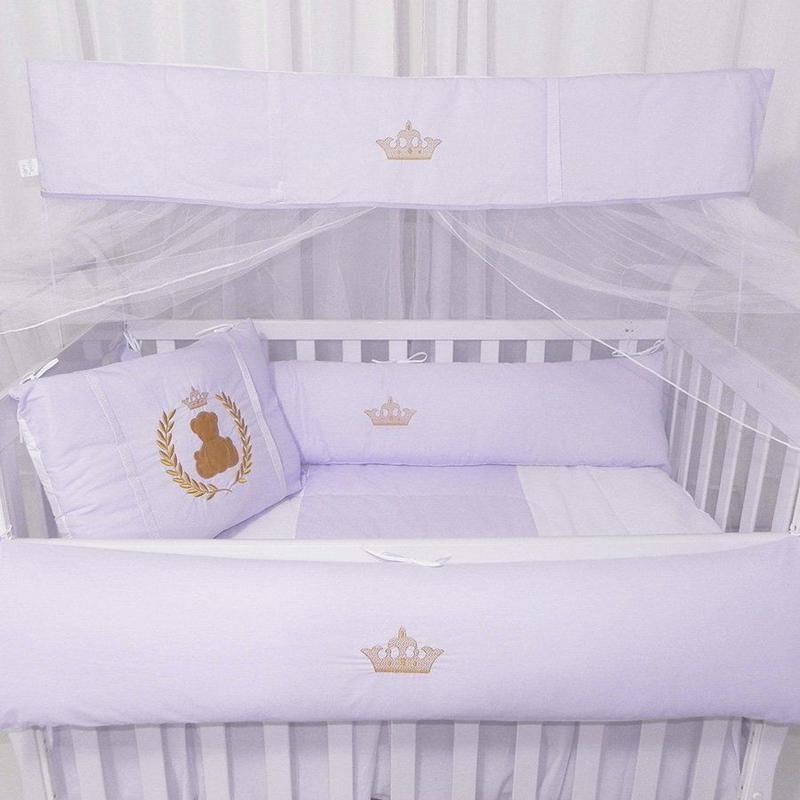 Kit Berço Ursinha Princesa Lilás 10 Peças - Nicoli Ferri - Kits Enxoval ...