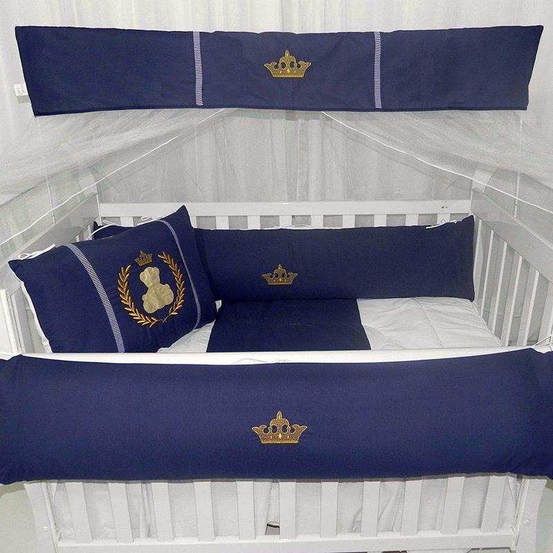 Kit Berço Ursinho Príncipe Marinho 10 Peças - Nicoli Ferri - Kits ...