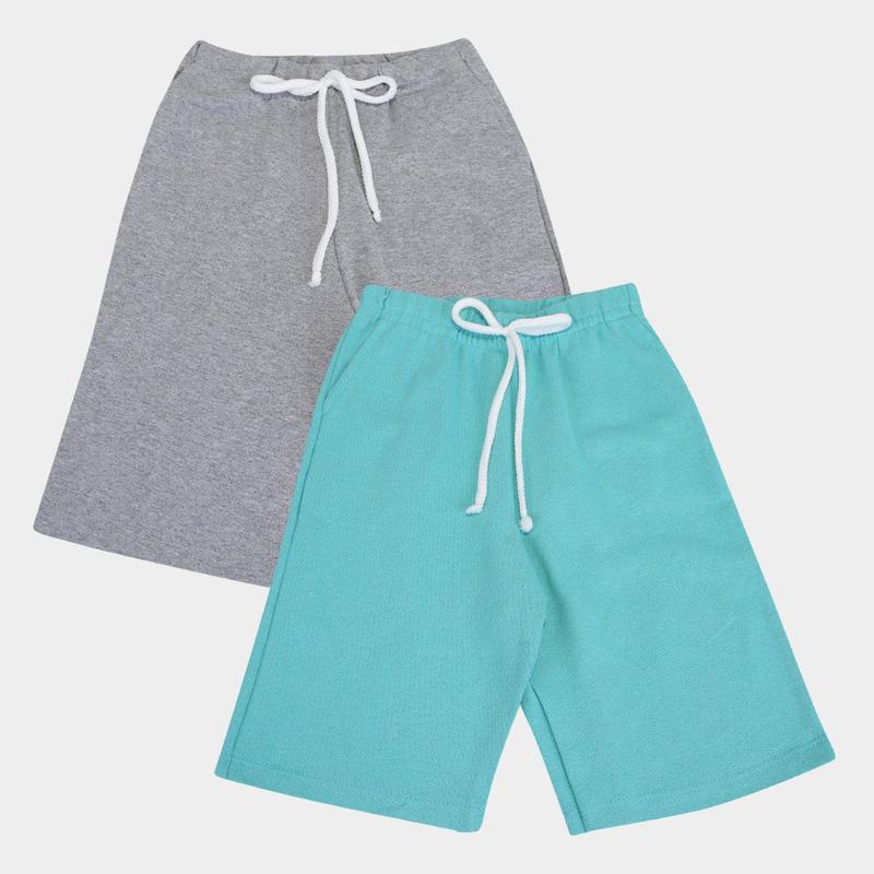 Kit Bermuda Infantil Candy Kids Color 2 Peças Menino - Bermuda Infantil ...