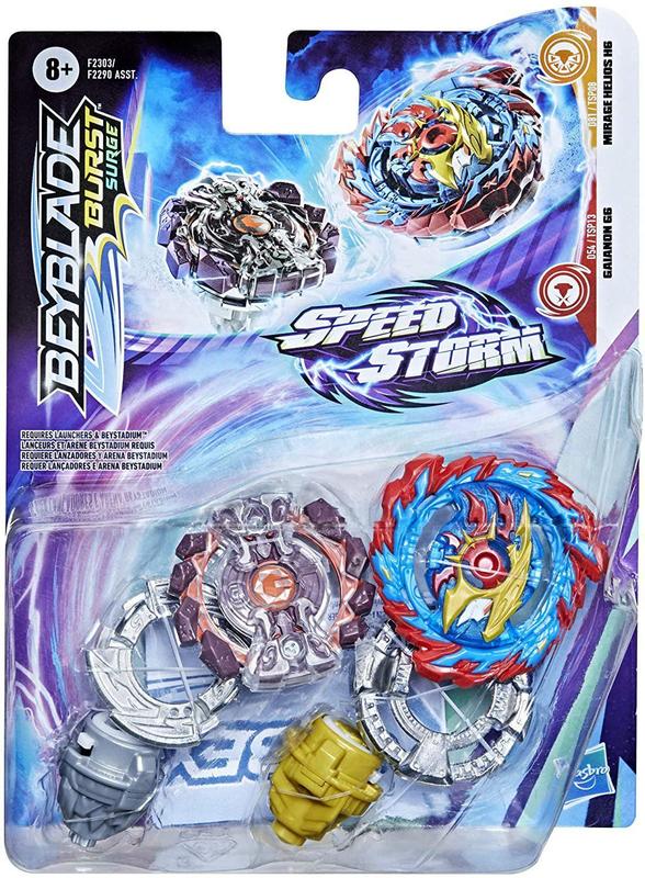 Kit Beyblade Burst Speed Storm Gaianon e Mirage Helios - Hasbro ...