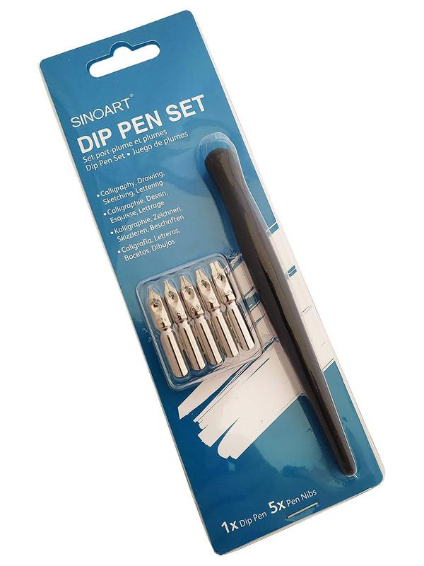 Kit Bico De Pena Sinoart Caligrafia Desenho Lettering - Caneta ...