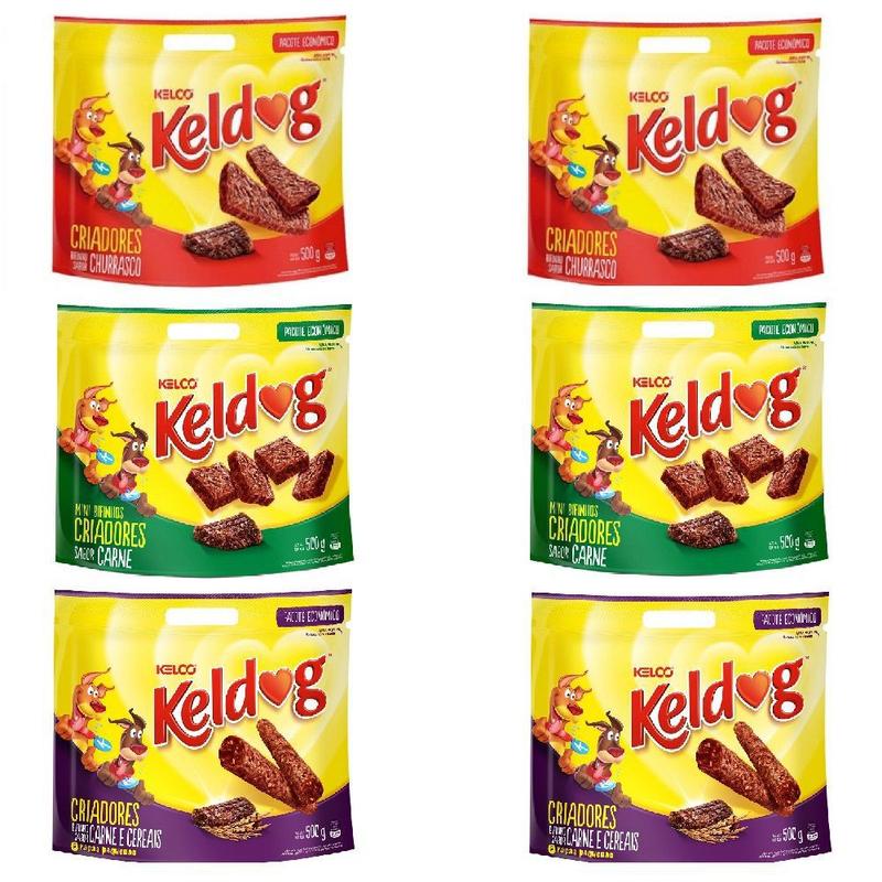 KIT Bifinho Keldog 2 Churrasco +2 Cereais +2 Carne 500g Cada - KELCO ...