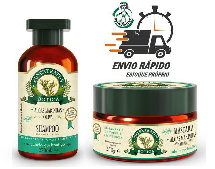 Kit Bio Extratus Botica Algas Shampoo 270ml E Máscara 250g - Kit de ...