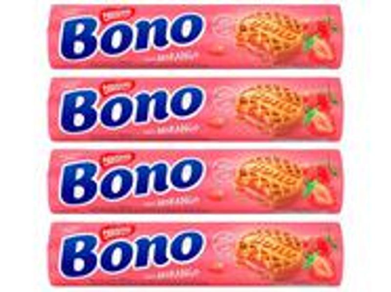 Kit Biscoito Recheado Morango Bono 126g - shaday - Biscoito / Bolacha ...