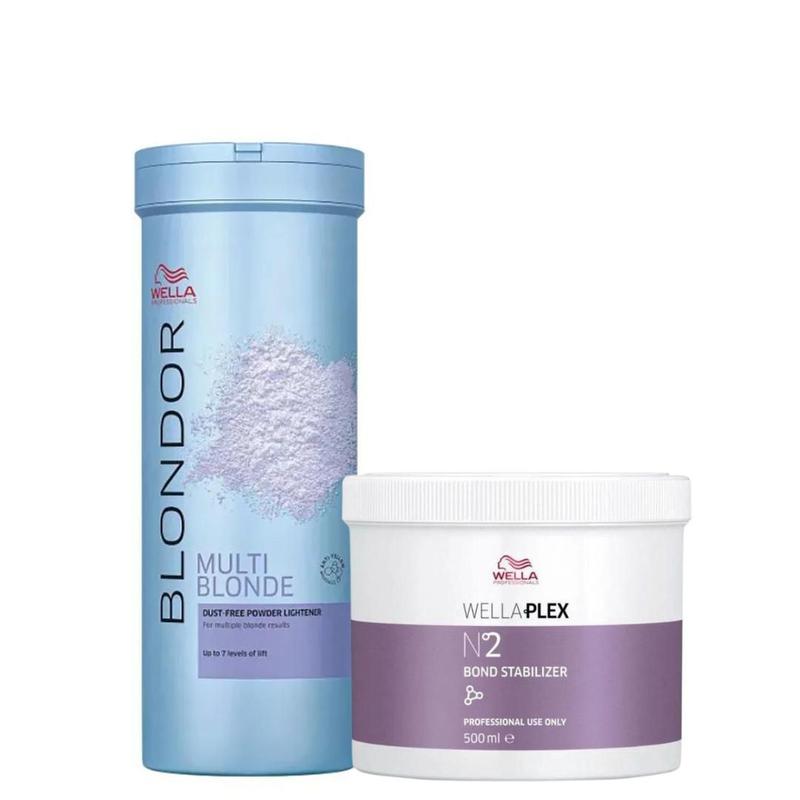 Kit Blondor Multi 400g + Blondor Plex Masc Step 2 - Wella profissional ...