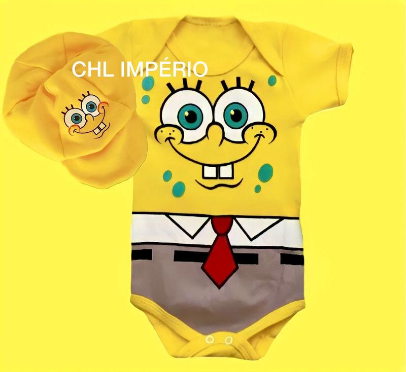 Kit body e boina Bob Esponja - império chl - Body para Bebês - Magazine ...