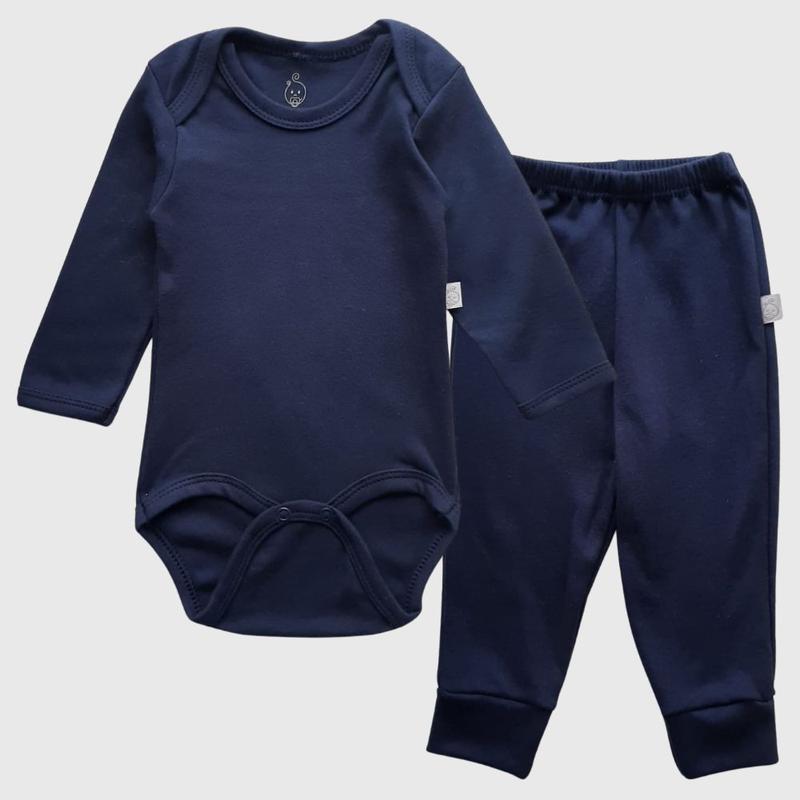 Kit Body Longo e Calça Unissex Baby History 100% Algodão - Baby Hitory ...