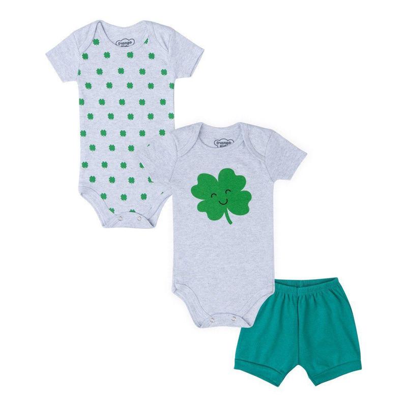 Kit Body Unissex Trevo 03 Peças Suedine - Orango - Body Infantil ...