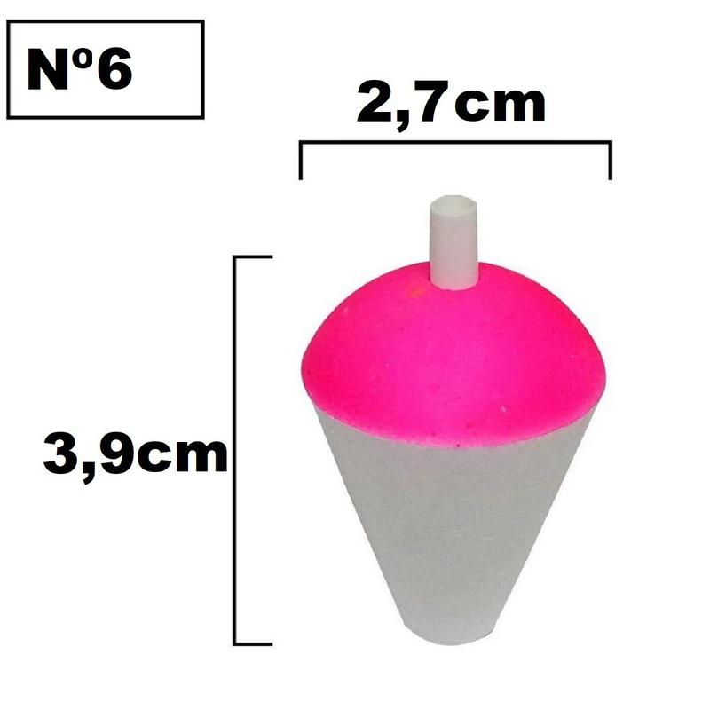 Kit Boia de Pesca Isopor Nº0 Até Nº8 Pescaria Pesqueiro Rio Pacotes Com ...