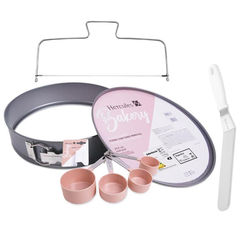 Kit Bolo Confeitado Doces Confeitaria Básico Hércules - Formas e ...