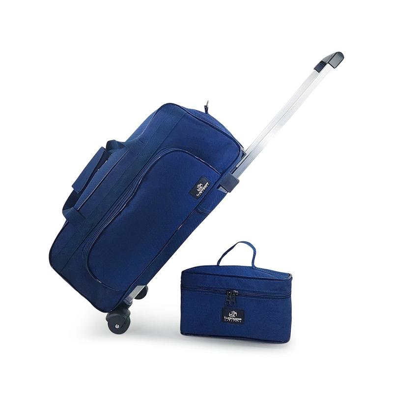 kit bolsa mala bagagem cabine aviao bordo média viagem rodinha estojo ...