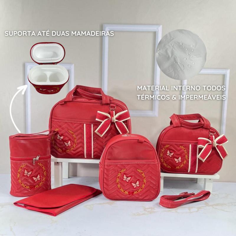 Kit Bolsa Maternidade para bebê Conjunto com 5 Peças com mochila ...