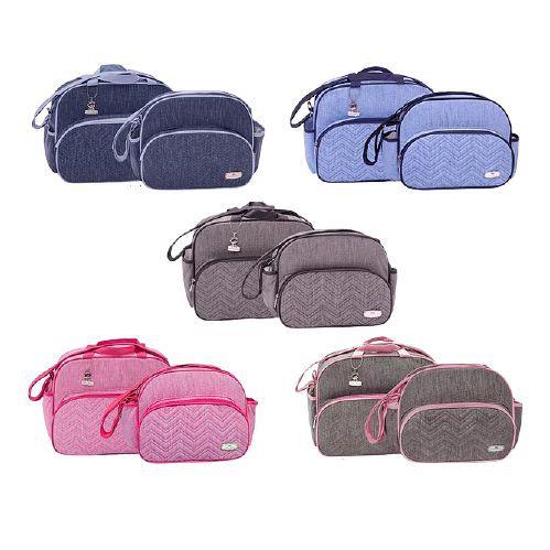 Kit Bolsas Maternidade Mala Bolsa Bebê Menina e Menino Metelasse ...