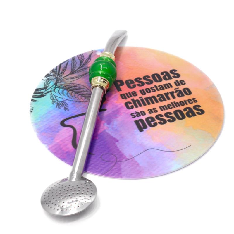 Kit Bomba Chimarrão Terere Mate Inox e Cevador, Vira Mate - Casa do ...