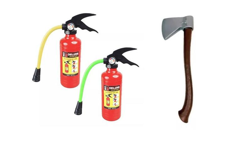 Kit Bombeiro Com Mini Extintor e Machado Festas Halloween - MC ...