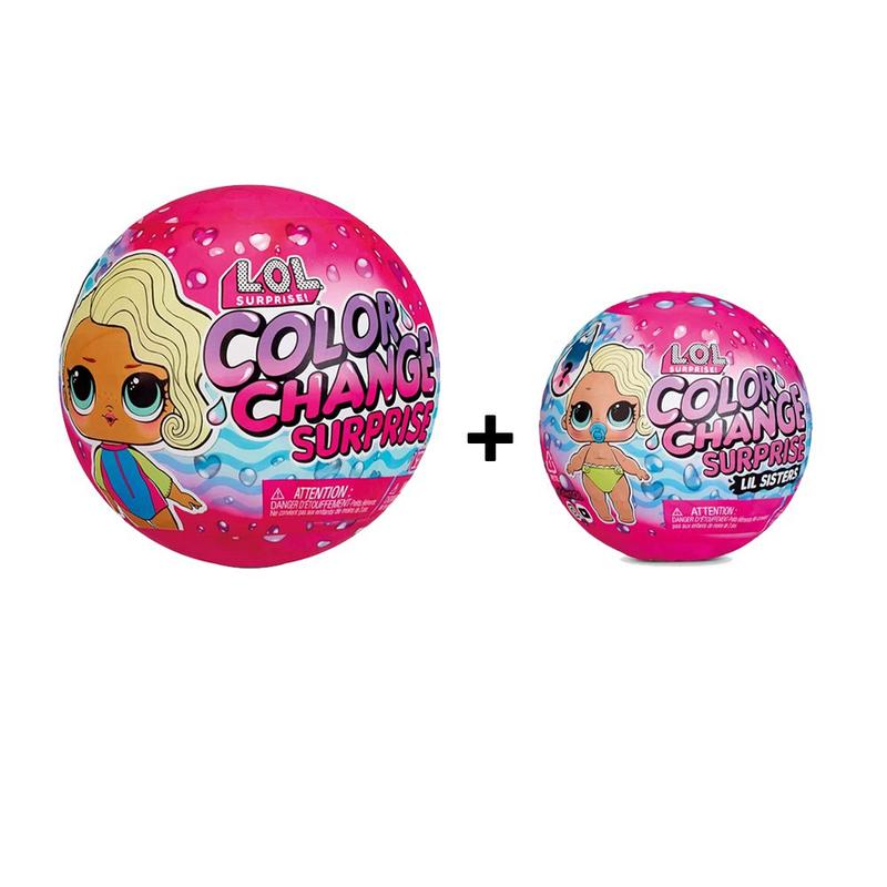 Kit Boneca LoL Color Change Surprise (G) e Lils Sisters - Candide ...