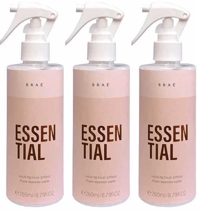 KIT BRAE 3 ESSENTIAL HAIR REPAIR SPRAY 3 Unidades - Kit de Tratamento ...